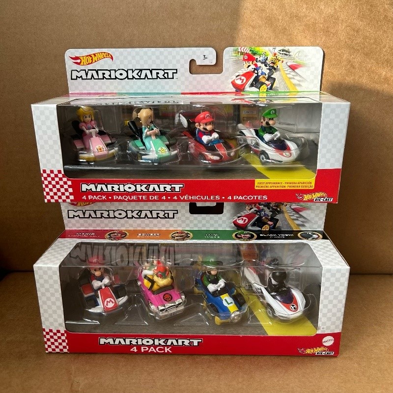 Carro Tema Clássico Mario Hot Wheels GBG25 Mario Yoshi Luigi Brinquedo ...