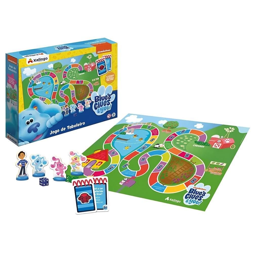 Jogo De Tabuleiro Blues Clues Xalingo | Shopee Brasil