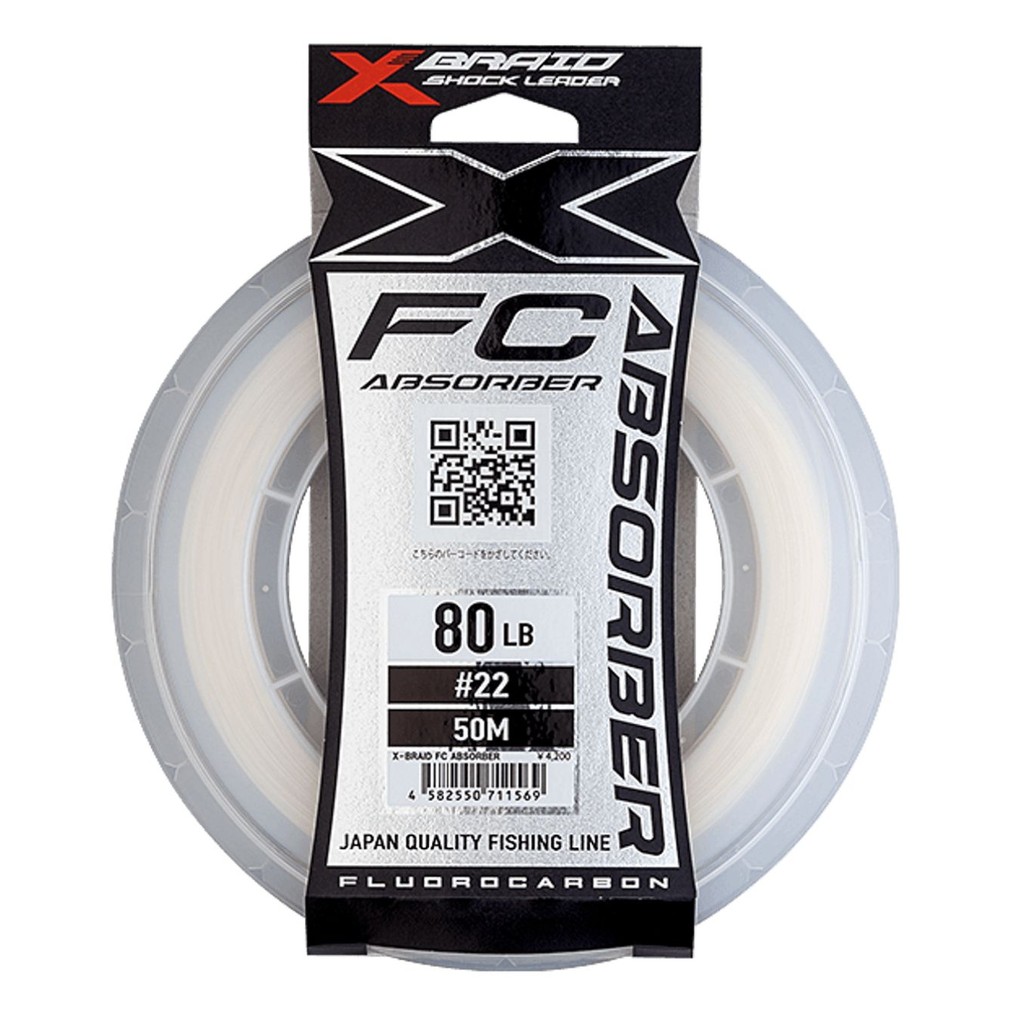 Linha YGK X-Braid Absorber FC 100% Fluorcarbon Leader 50m | Shopee Brasil
