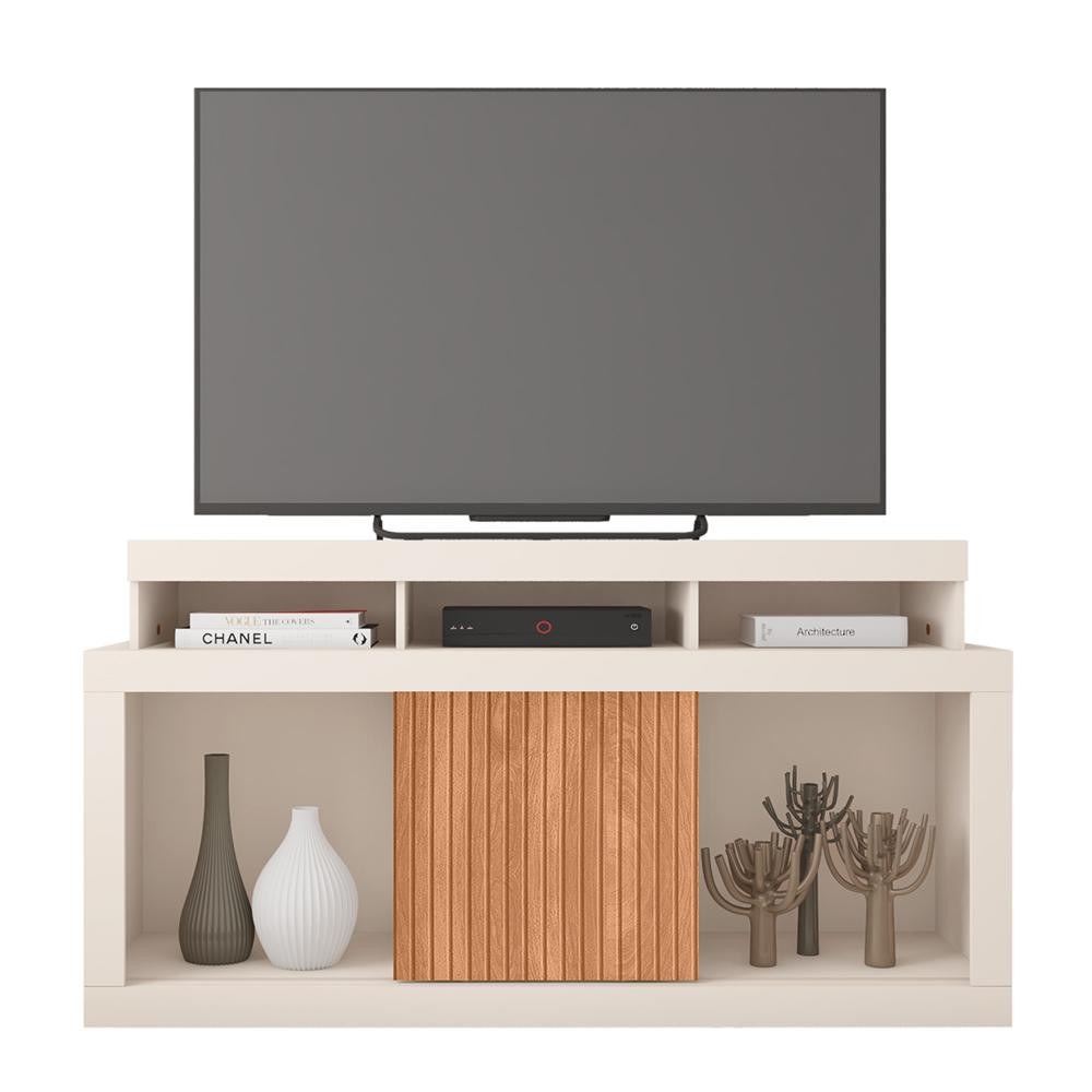 Bancada Rack Para TV 55 Polegadas Frost Marrom Caemmun | Shopee Brasil