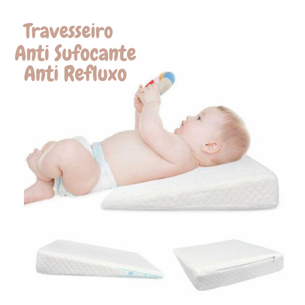 Travesseiro Anti-Refluxo Antirrefluxo Para Bebê Classe A segurança do ...