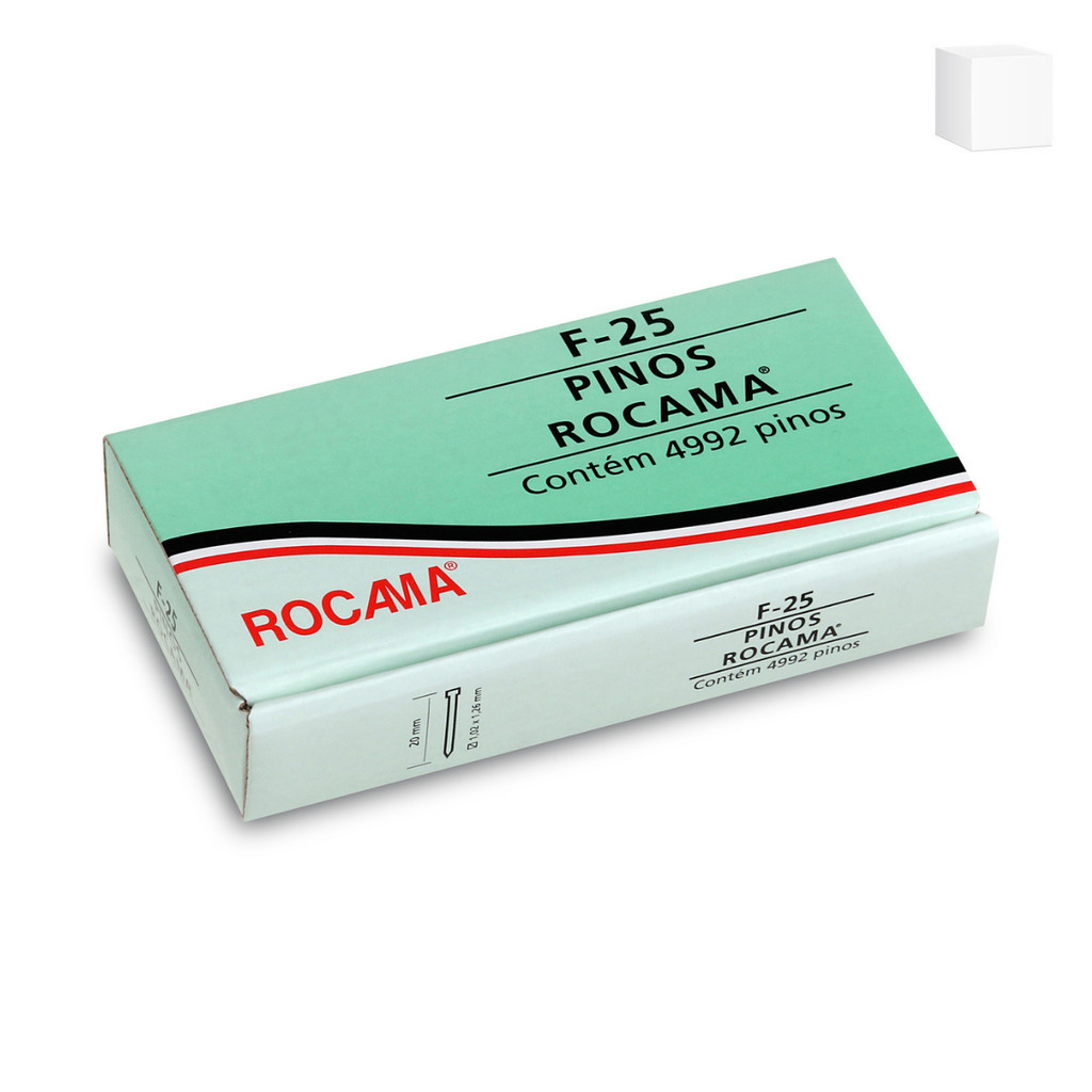 Pino F-25 Rocama (caixa c/ 4992 pinos) | Shopee Brasil