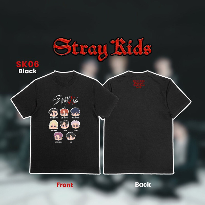 KPOP Stray Kids DominATE World Tour Merch Camiseta De Algodão Vintage ...