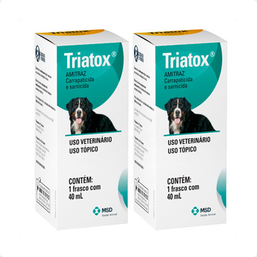 Kit 2 Triatox MSD Carrapaticida e Piolhicida Animais e Pulverizador ...