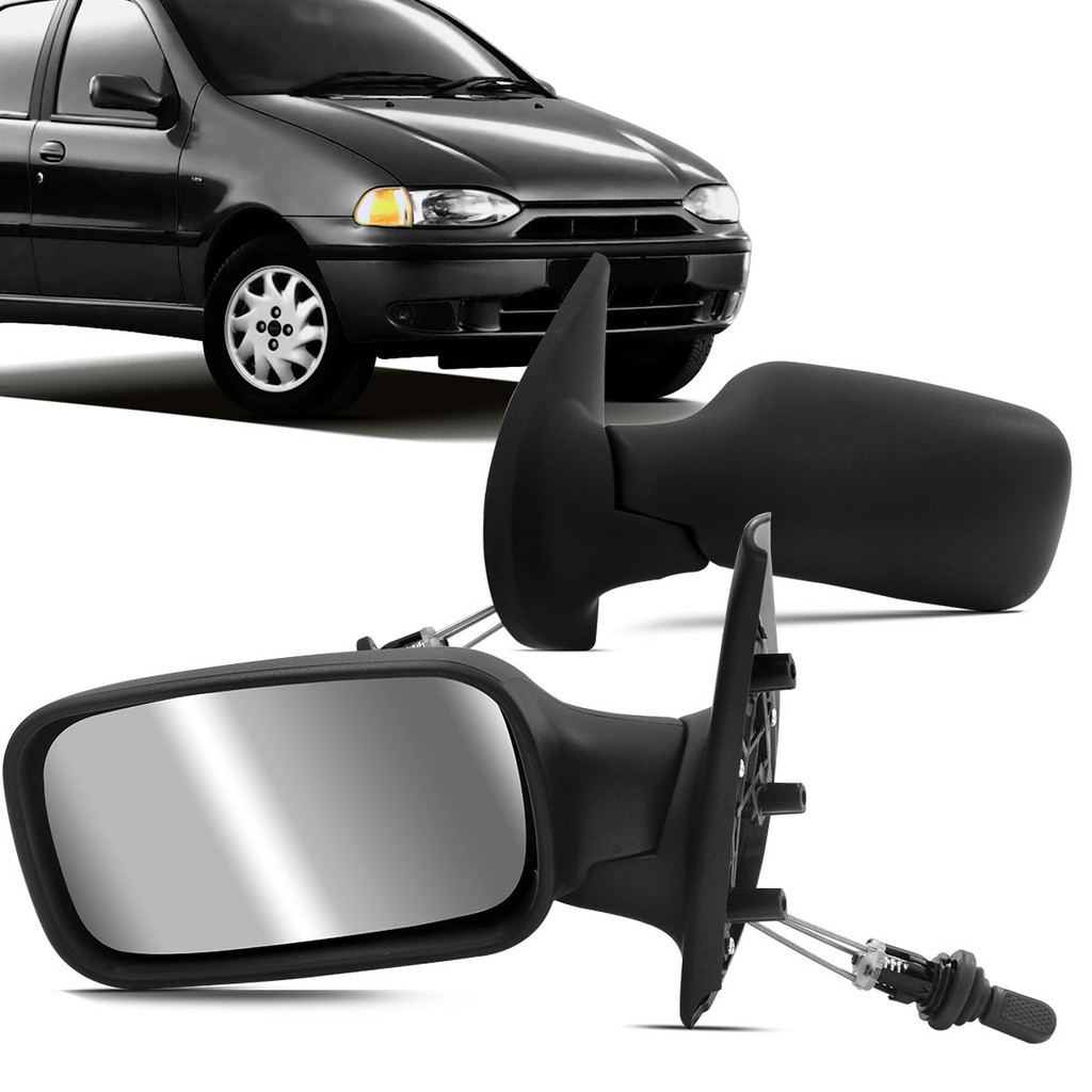 Retrovisor Palio Weekend Siena 2 portas 1996 1997 1998 1999 2000 controle interno | Shopee Brasil