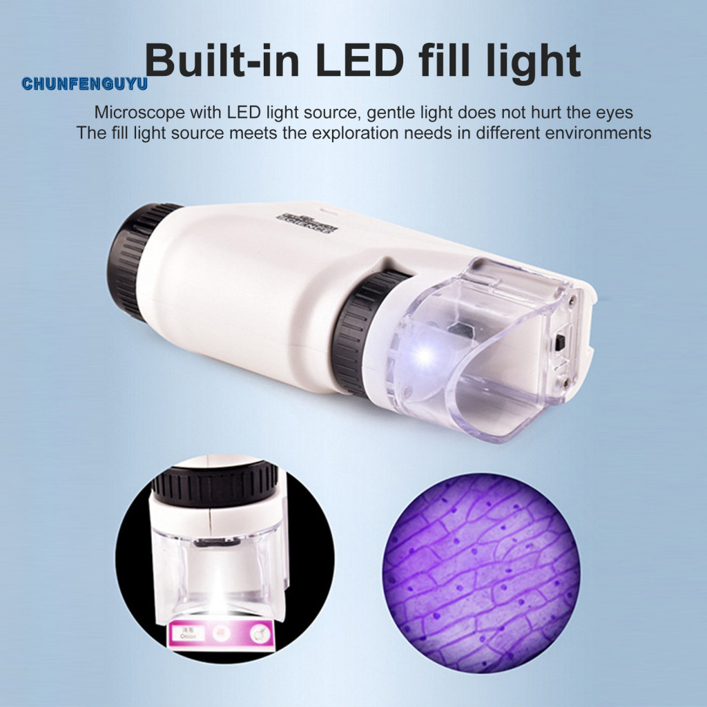 Educational Handheld Microscope Lightweight Mini Led Biological for ...