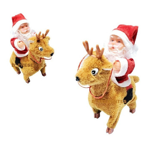 Boneco Papai Noel Rena Musical Canta Com Movimento Natal | Shopee Brasil