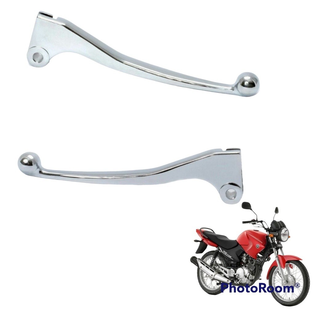 Manete Cromada Ybr/Factor 125/150 Fazer 150 Freio a Tambor | Shopee Brasil