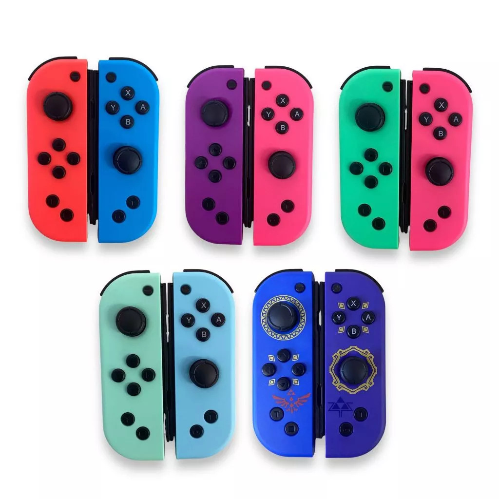 Gamepad Nintendo Switch Controlador Bluetooth Joystick Joycon ROXO/ROSA ...