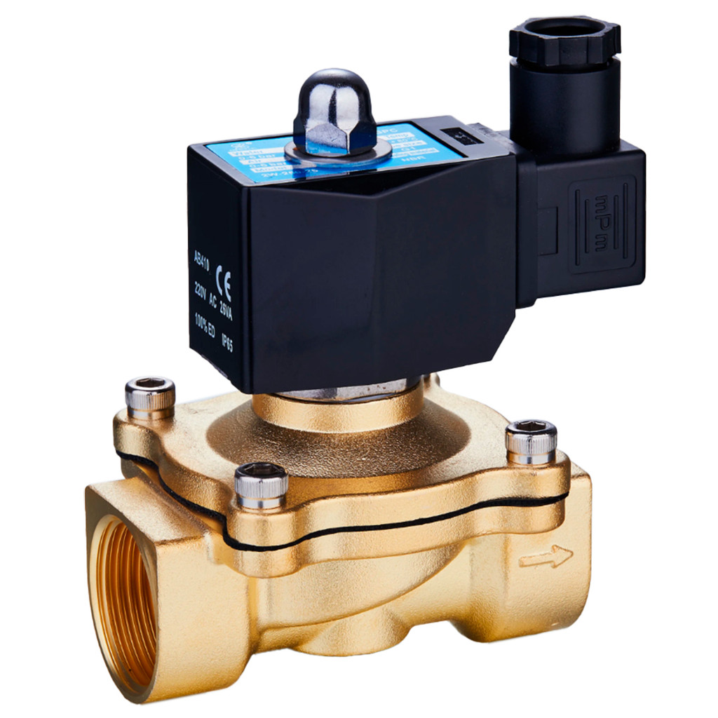 VALVULA SOLENOIDE 2/2 VIAS LATÃO ROSCA 1" 220V 2VX200-25-220D | Shopee Brasil