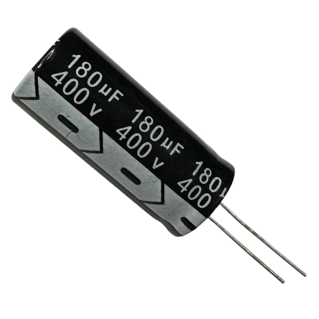 CAPACITOR ELETROLITICO 180X400V - 180UF X 400V - 105º GRAUS | Shopee Brasil