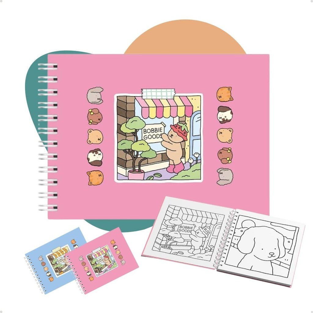 Livro de Colorir Bobbie Goods e Lilo Stitch 50 Folhas Caderno de ...