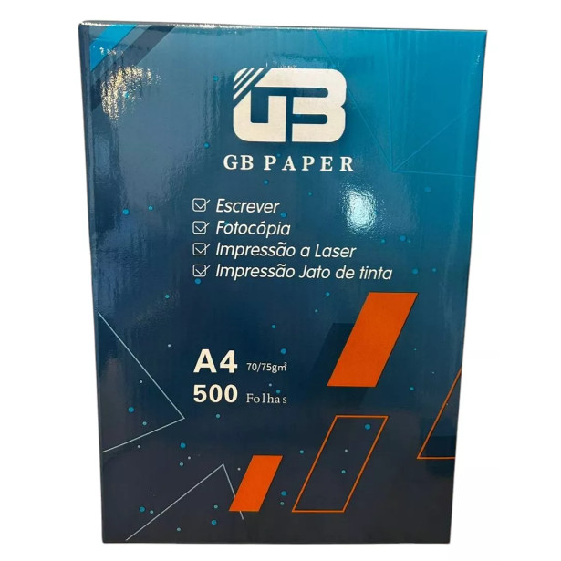 Papel Sulfite A4 GB Paper – 70/75g/m² – 500 Folhas | Shopee Brasil