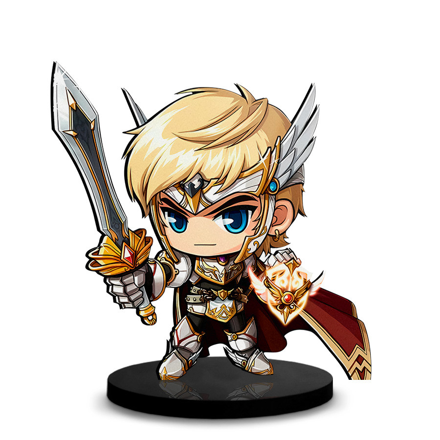 Totem Médio MapleStory - Mihile - 14cm + Base | Shopee Brasil