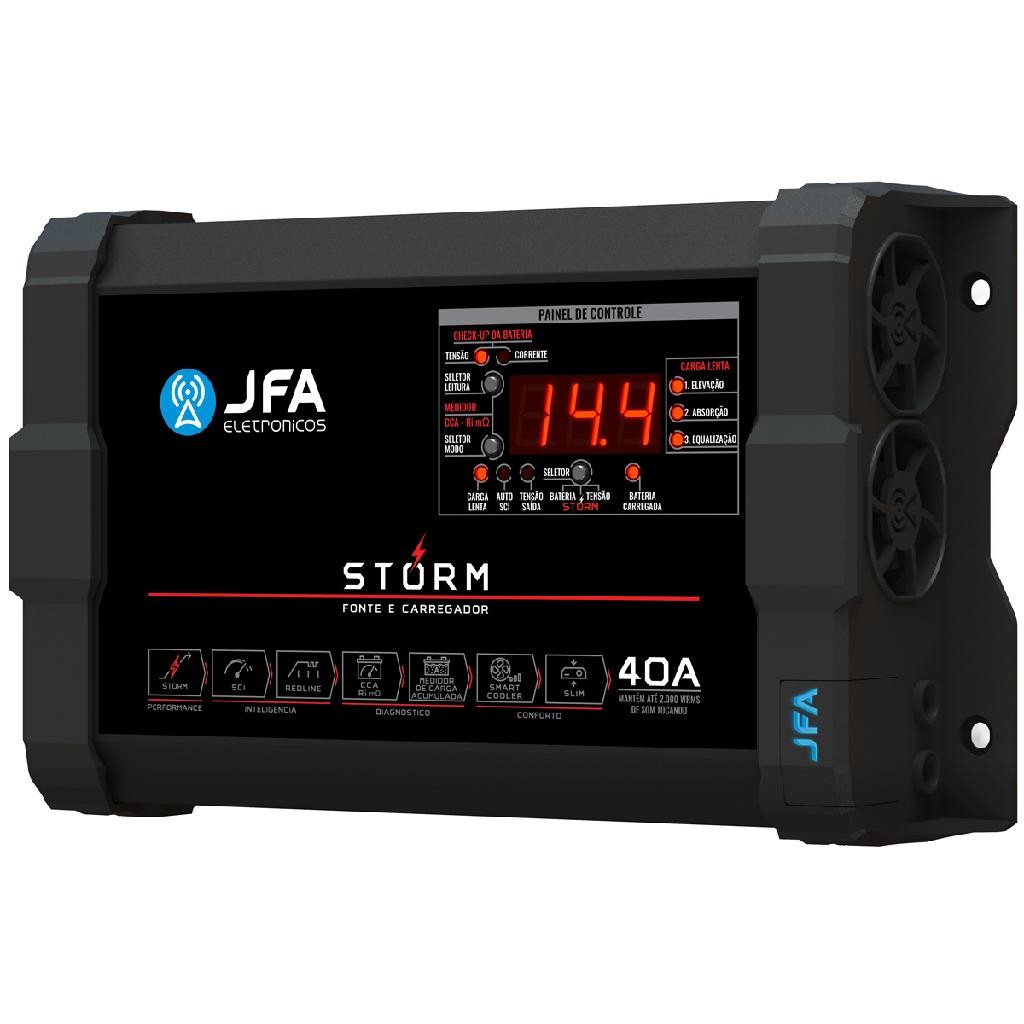 Fonte JFA 40A Carregadora Som Automotiva STORM 110v 220v | Shopee Brasil