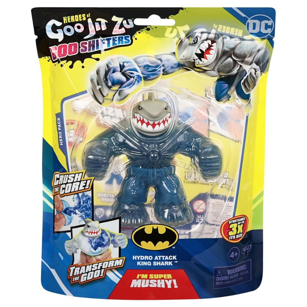 Boneco Elástico King Shark 10cm Goo Shifters Goo Jit Zu DC - Sunny ...