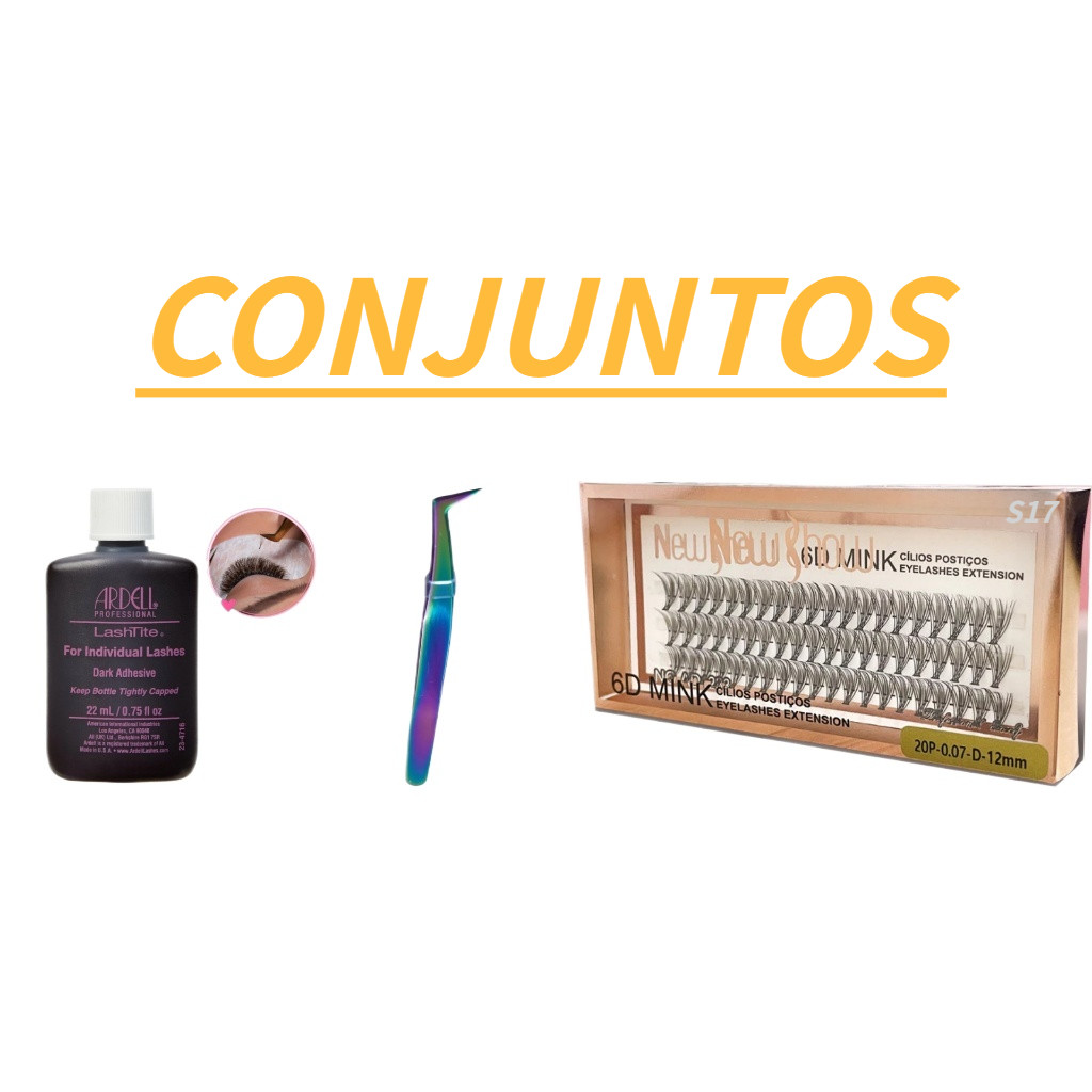 Kit COLA PROFISSIONAL PARA CÍLIOS 22ML-ARDELL-ROXA - 22ML+Pinça De ...