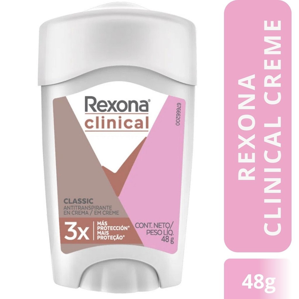 Desodorante Rexona Clinical Classic Feminino 58g | Shopee Brasil