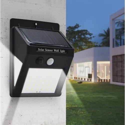 Kit com 2/ 3/ 4 Luminárias Solar De Parede externa 25 Leds (601055 ...