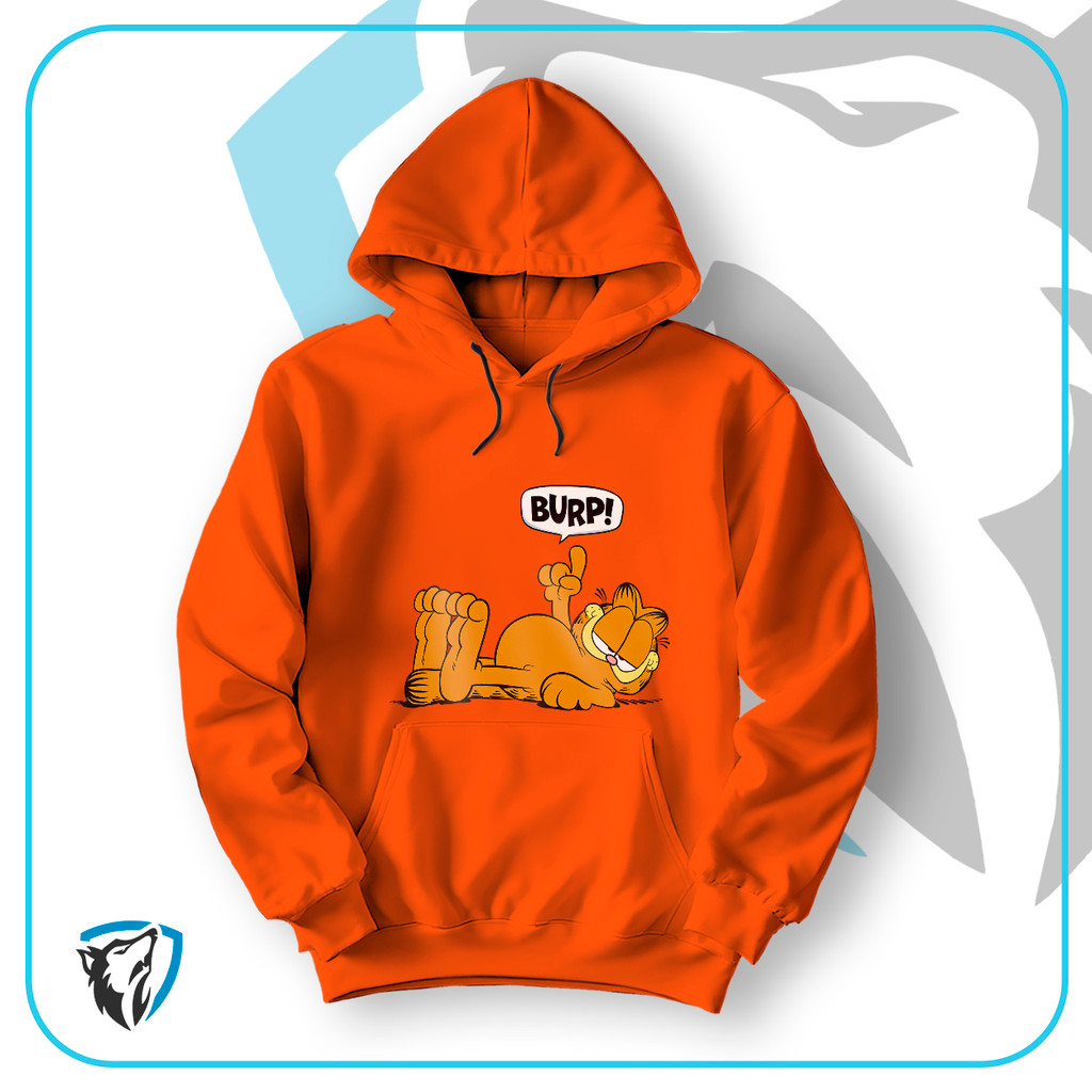 Blusa Moletom Canguru Estampado Com Garfield Deitado Burp Desenho ...