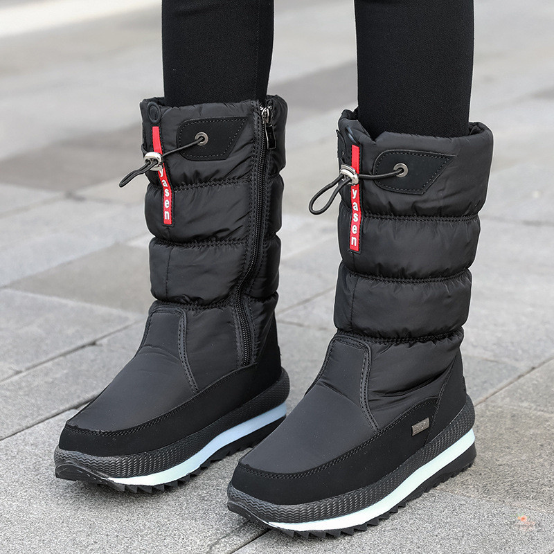 Inverno Nordeste Neve Botas Longas das mulheres Alta-tubo Botas de ...