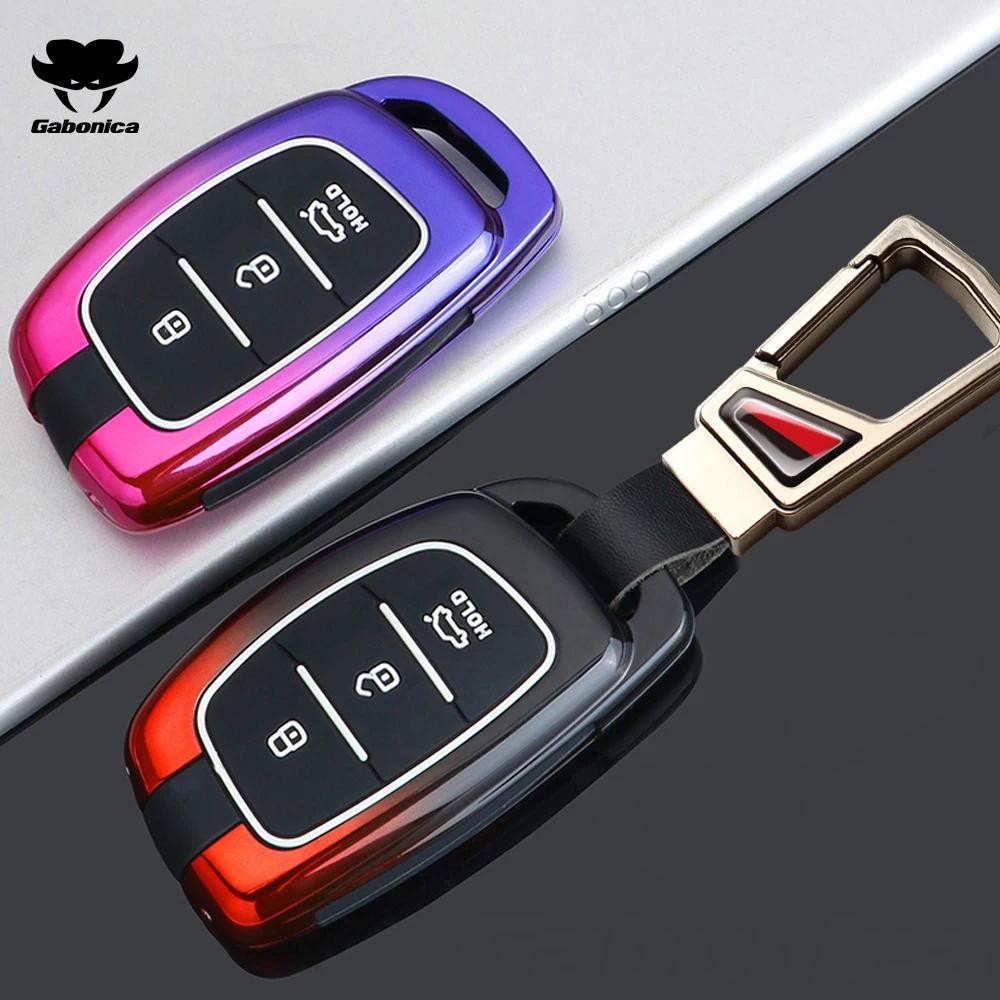 Novo Caso Chave Do Carro Capa Fob Para Hyundai Tucson Sonata Fe Creta ix25 ix35 ix45 i10 i20 i30 ...