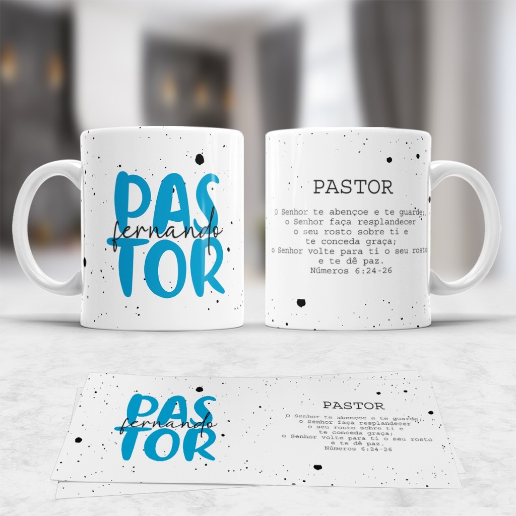 Caneca Personalizada Para Pastor Com Nome | Shopee Brasil