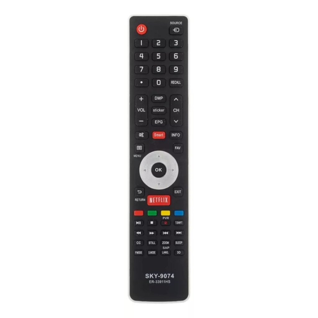 Controle Remoto Para Smart Tv Hisense Er33911hs FBG 9074 SKY 9074 ...