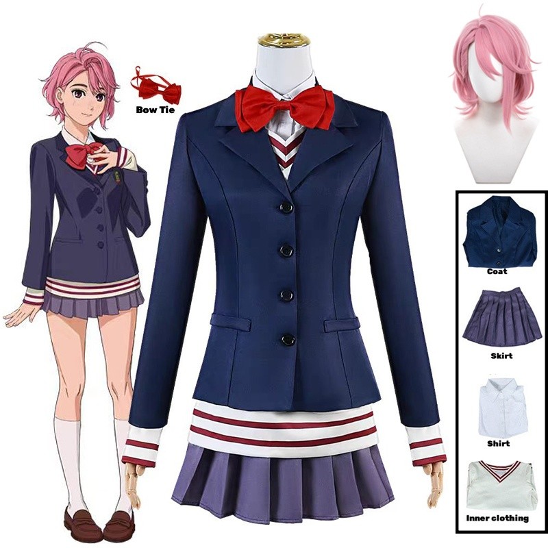 Anime Dadan Aira Shiratori Cosplay Traje Uniformes Vestido De Festa De ...