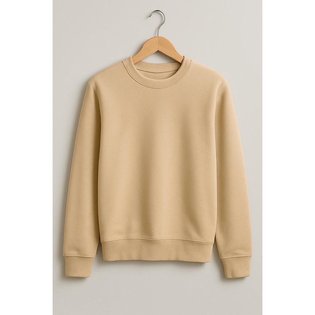 Blusa de Moletom cor Caqui Padrão CDP | Shopee Brasil