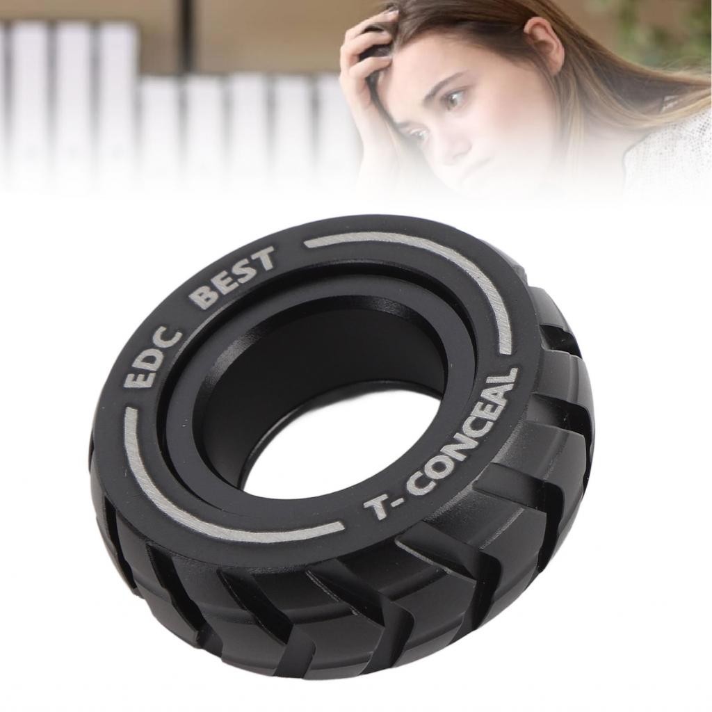 Hyhyhy Fidget Ring Metal Slider Finger Toy Cool Car Tire Shaped for ...