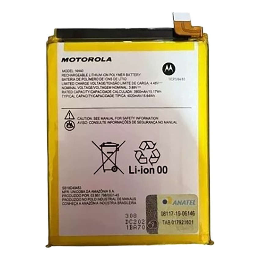 Flex Carga Bateria Nh40 Moto E22 Original Envio Rápido | Shopee Brasil