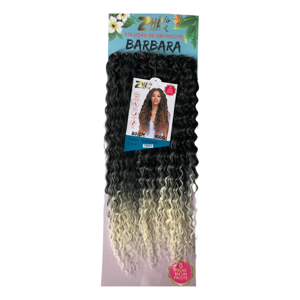 Cabelo Barbara Zhang Hair Bio Proteina Cacheado 300g 80cm | Shopee Brasil
