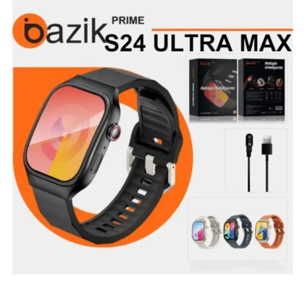 Relógio Inteligente Smartwatch S24 Ultra Max BAZIK S24UM | Shopee Brasil