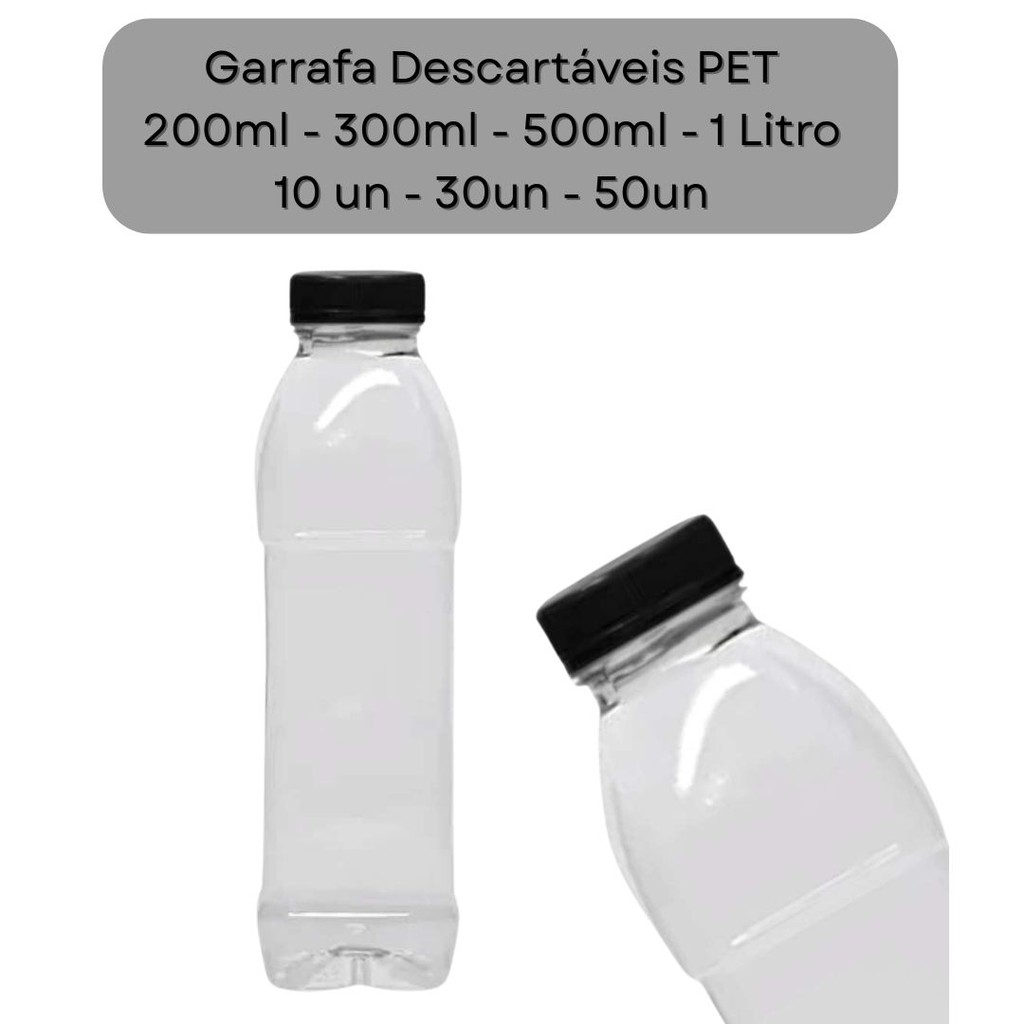 10 und 30 und 50 und Garrafa Plástica Descartável PEAT Para Suco Caldo de Cana 200ml 300ml 500ml ...