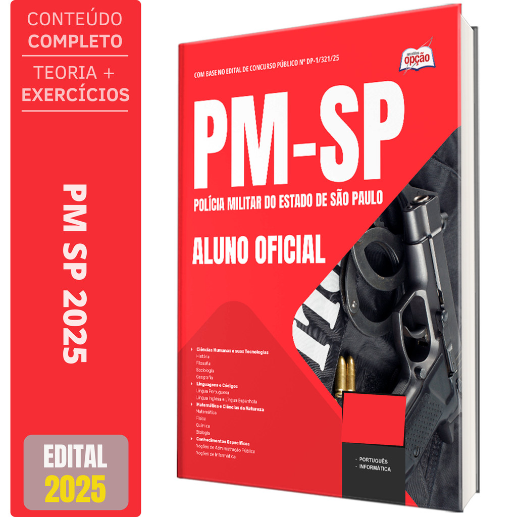 Apostila PM SP 2025 - Aluno-Oficial | Shopee Brasil
