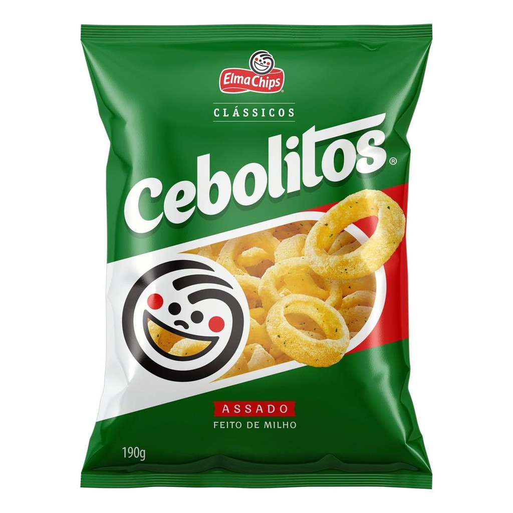Salgadinho de Milho Cebolitos Classicos 190g Elma Chips | Shopee Brasil