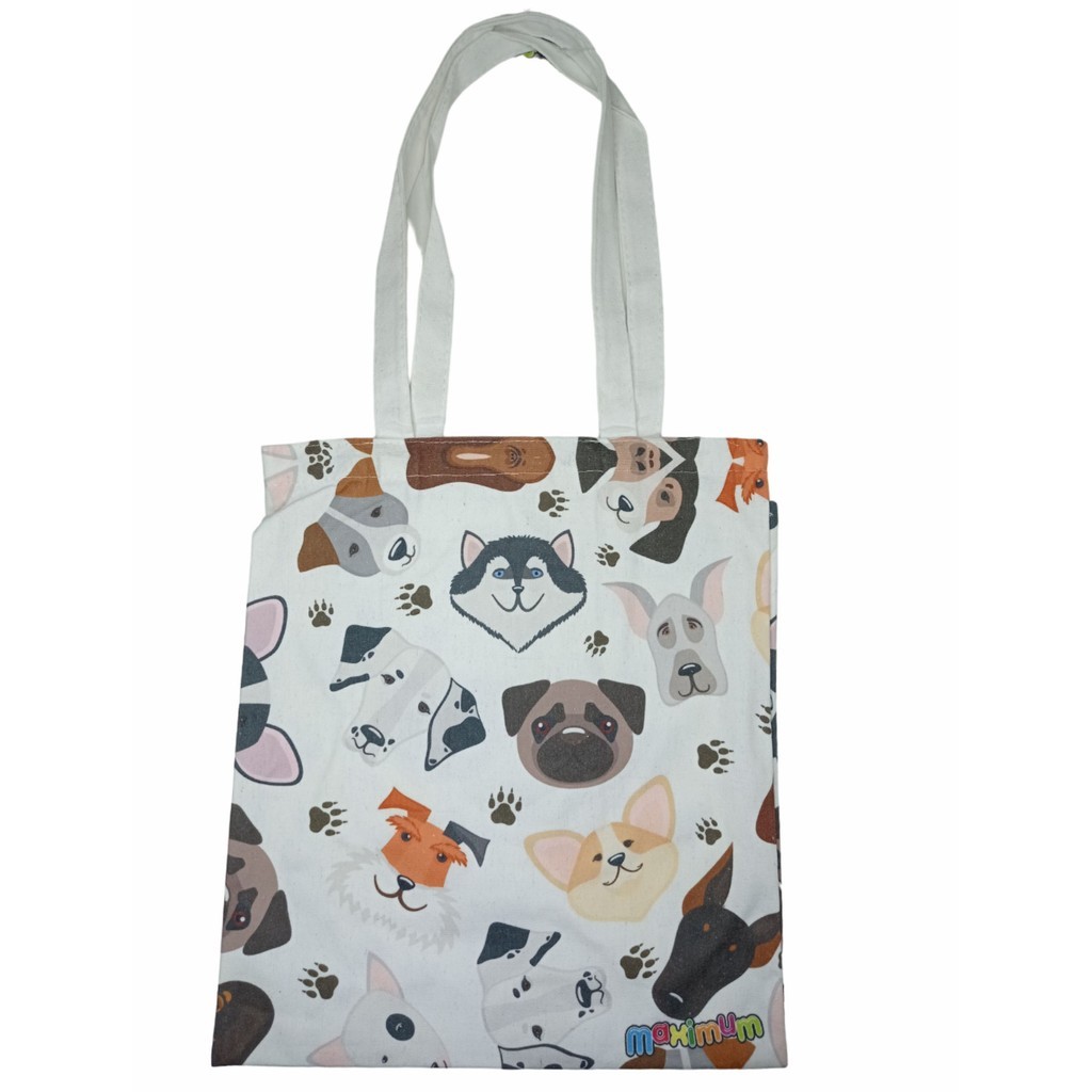 Bolsa Ecobag Cachorro Branca - Maximum | Shopee Brasil