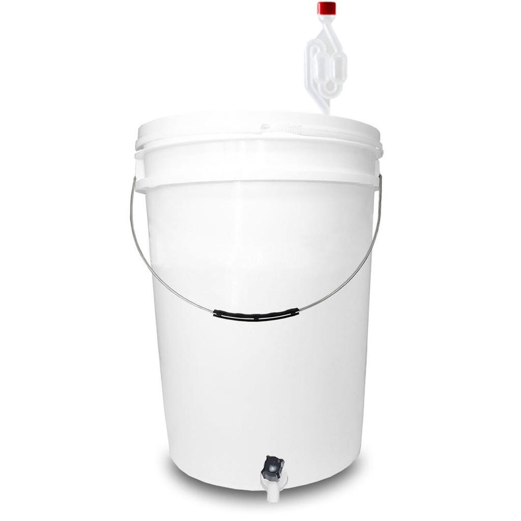 Balde Fermentador 22L Completo com Tampa Hermética Alça para Cerveja ...