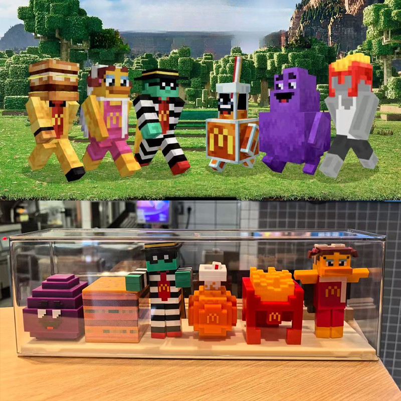 Um Filme Minecraft 2025 Mcdo Toys Mc McDonalds Happy Meal Game Modelo De Brinquedos ...