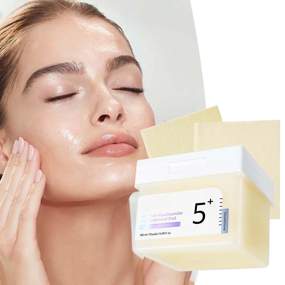 5+ Vitamin C Niacinamide Glutathione Concentrated Pad 70 Toner Pads ...