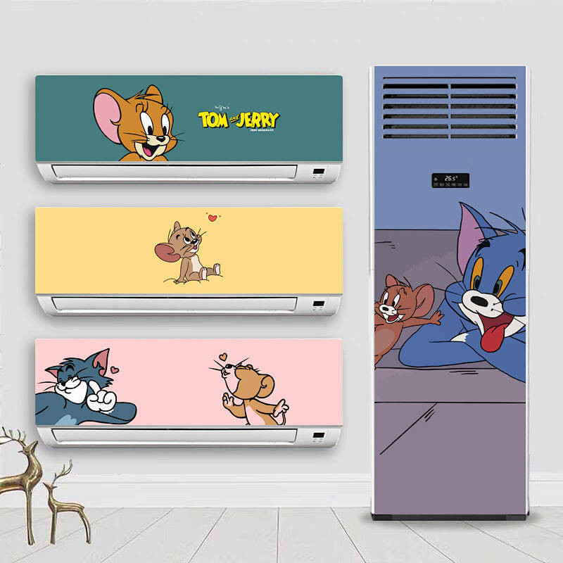 Cat and Mouse Cartoon Air Conditioner Stickers Refurbishing Sticker ...