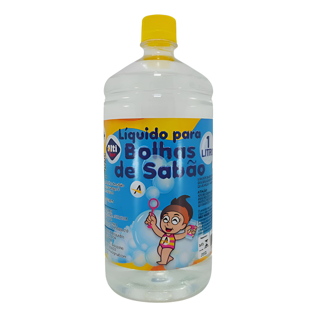 Refil Liquido Para Maquina De Fazer Bolhas De Sabão 1 Litro | Shopee Brasil