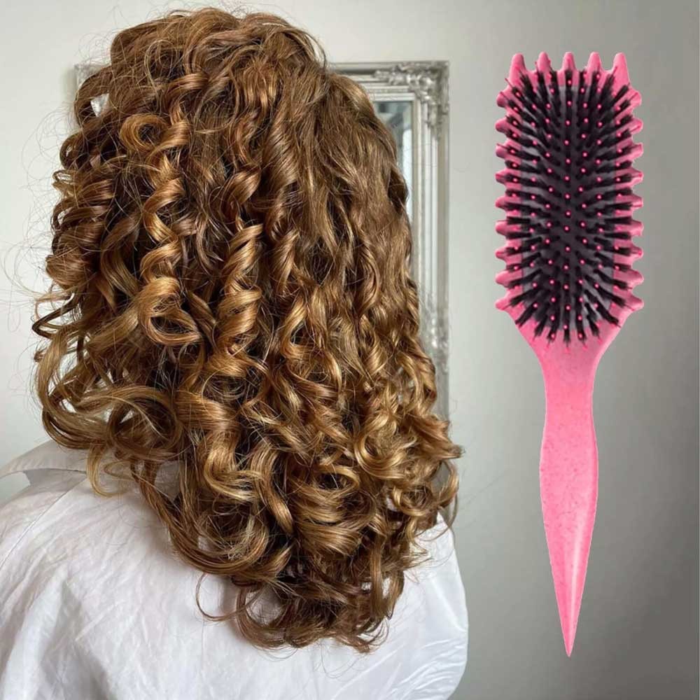 Bounce Curl Styling Brush Detangling Hair Brush Tangled Hair Comb ...