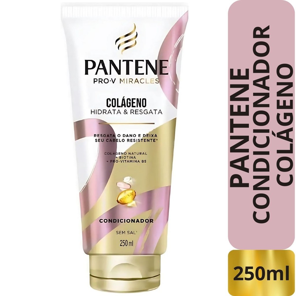 Condicionador Pantene Colágeno Hidrata E Resgata 250ml | Shopee Brasil