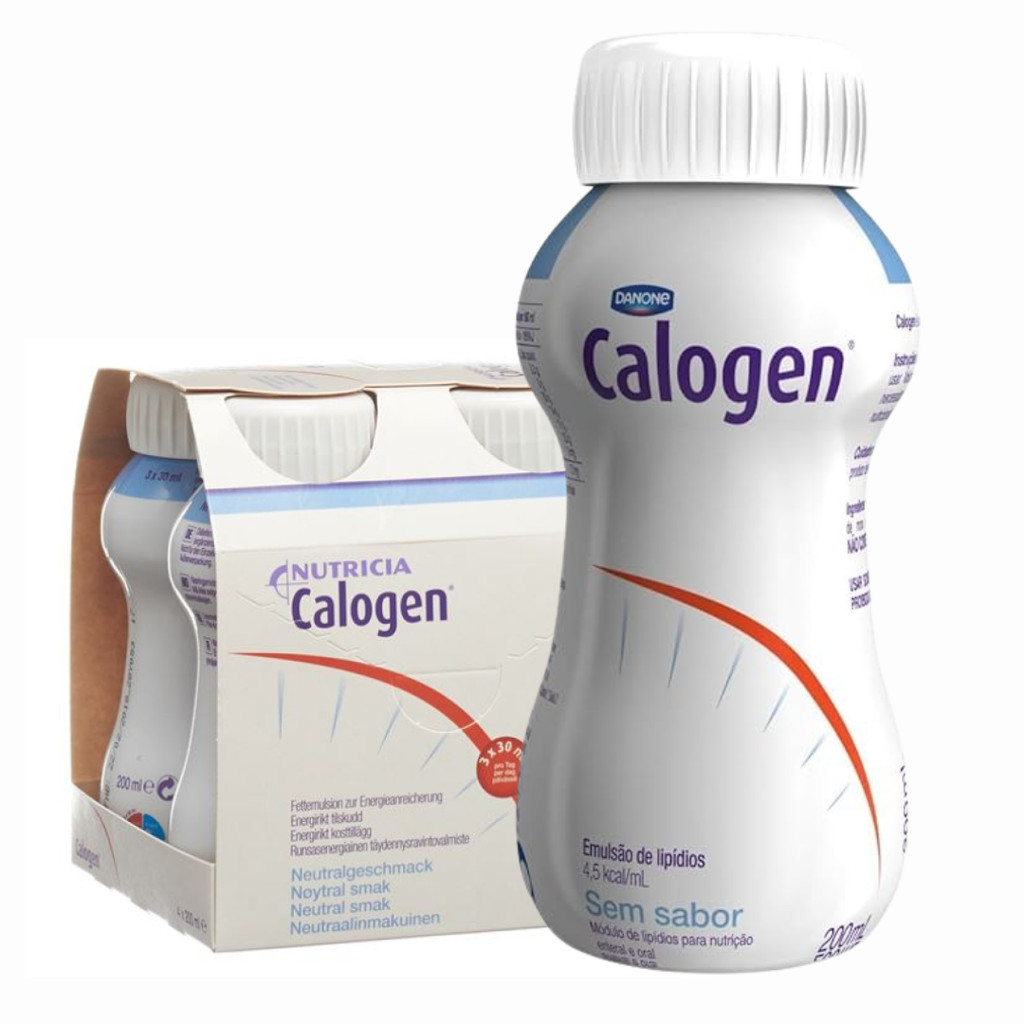 4 Unidades Suplemento Alimentar CALOGEN- Danone SEM SABOR- 200 ML | Shopee Brasil