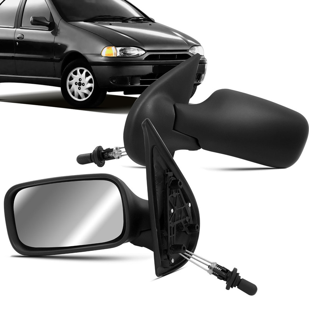 Retrovisor Palio Weekend Siena 4 portas 1996 1997 1998 1999 2000 controle Interno | Shopee Brasil