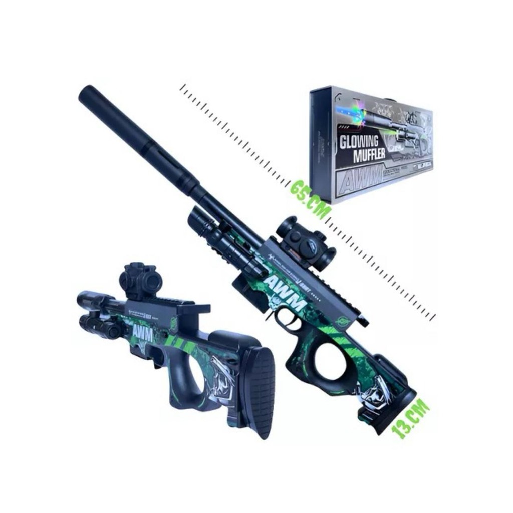 Arma Awm Sniper De Bolinhas De Gel Modo Automático E Manual | Shopee Brasil