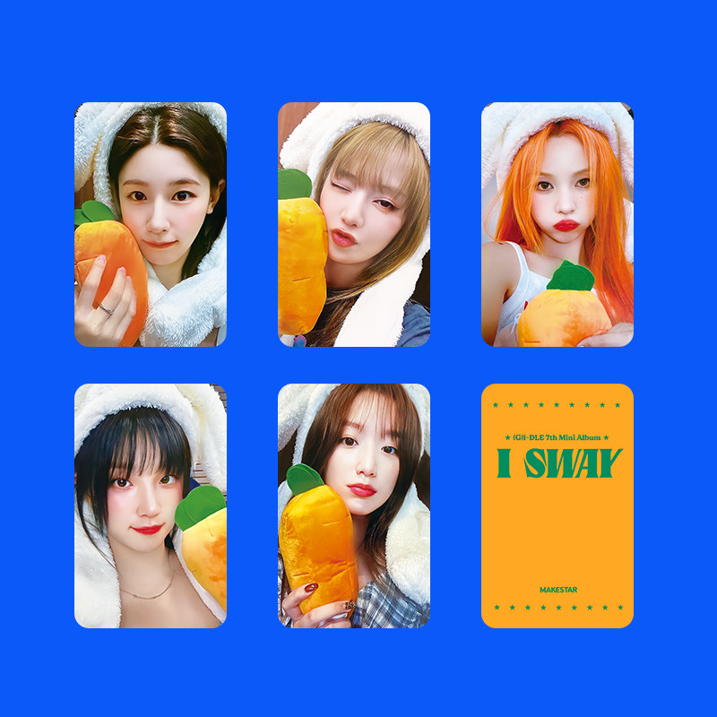 5 Pçs/set GIDLE I SWAY Lomo Cartão MAKESTAR LINE FRIENDS KBS Photocards ...