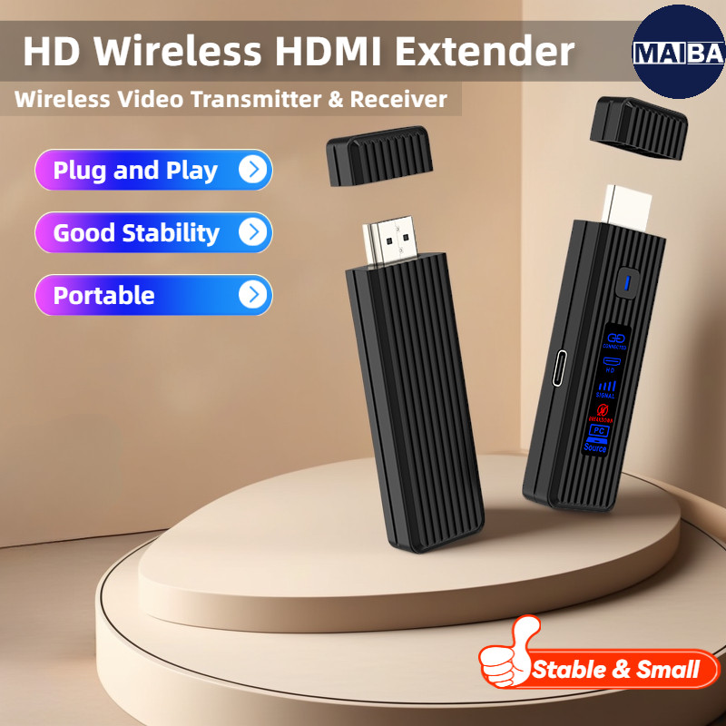 Transmissor e Receptor HDMI Sem Fio HD 1080P Extensor de Vídeo Sem Fio ...